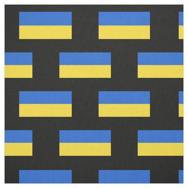 Ukraine and Ukrainian Flag Fabric | Zazzle