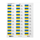 Flag of Ukraine Label | Zazzle
