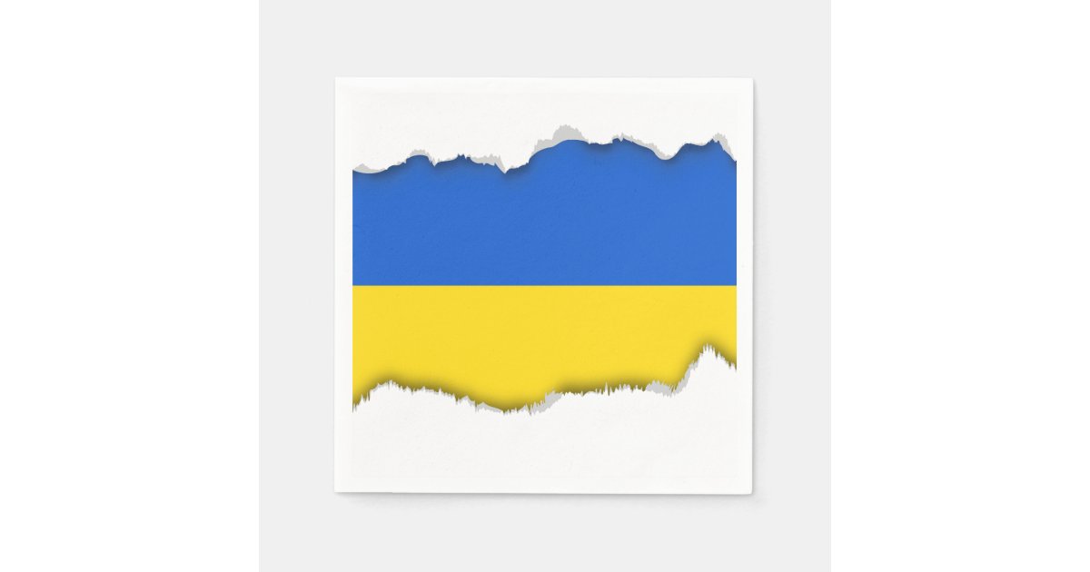 Flag of Ukraine Paper Napkins | Zazzle