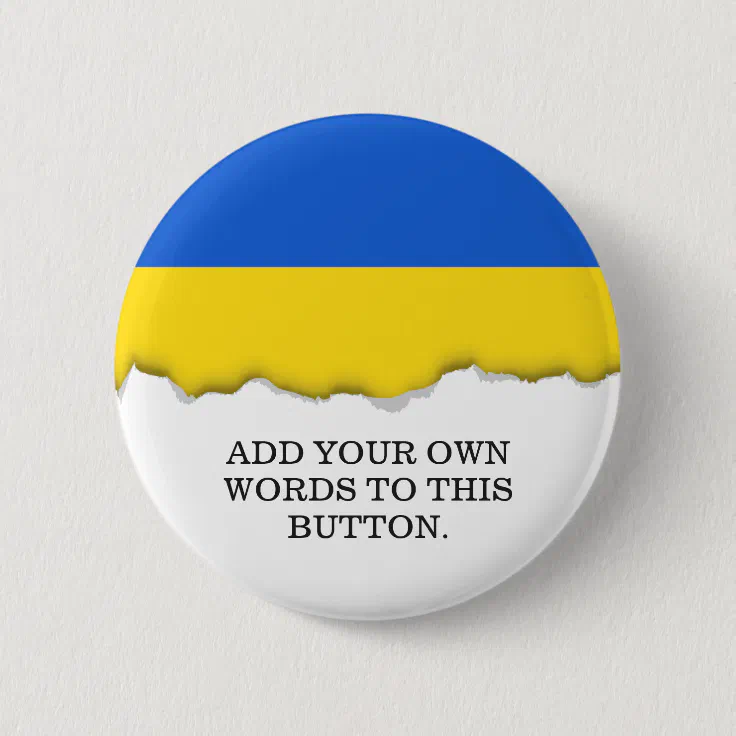 Flag of Ukraine Pinback Button | Zazzle