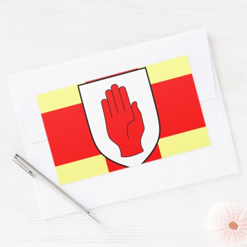 Flag of Ulster - Northern Ireland Rectangular Sticker | Zazzle