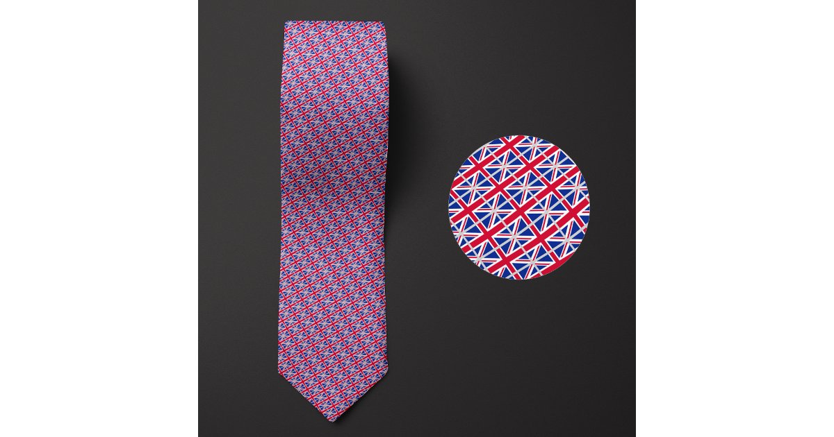 Flag of United Kingdom Pattern Neck Tie | Zazzle