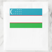 Flag of Uzbekistan Rectangular Sticker | Zazzle