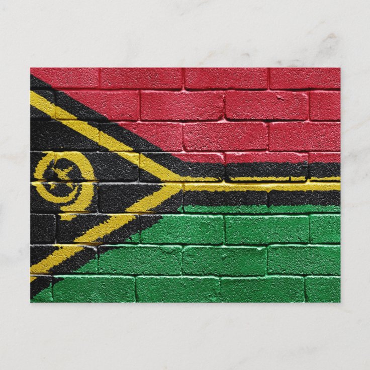 Flag of Vanuatu Postcard | Zazzle