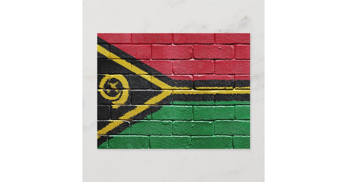 Flag of Vanuatu Postcard | Zazzle