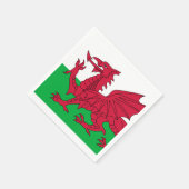 Flag of Wales Paper Napkins | Zazzle