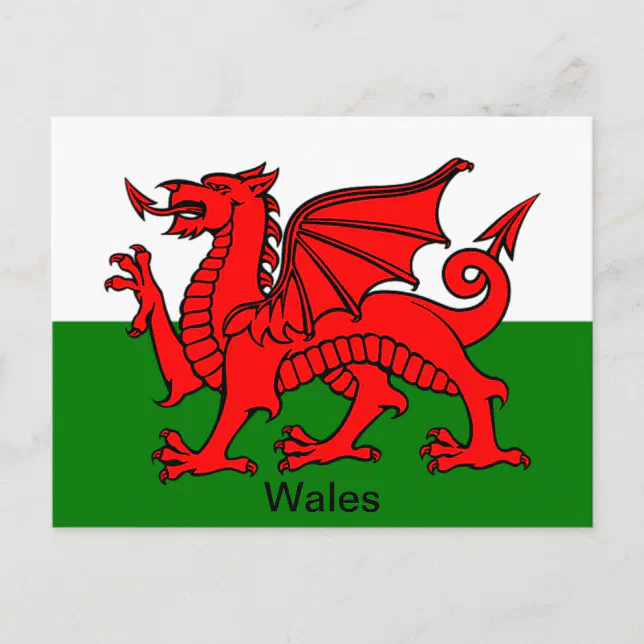 Flag of Wales Postcard | Zazzle