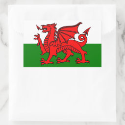 Flag of Wales Rectangular Sticker | Zazzle