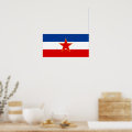 Flag of Yugoslavia (1945-1992) Poster | Zazzle