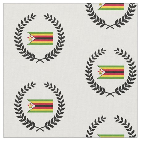 Zimbabwe Flag Fabric | Zazzle