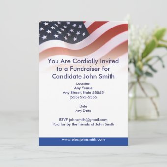 Flag Political Invitation | Zazzle