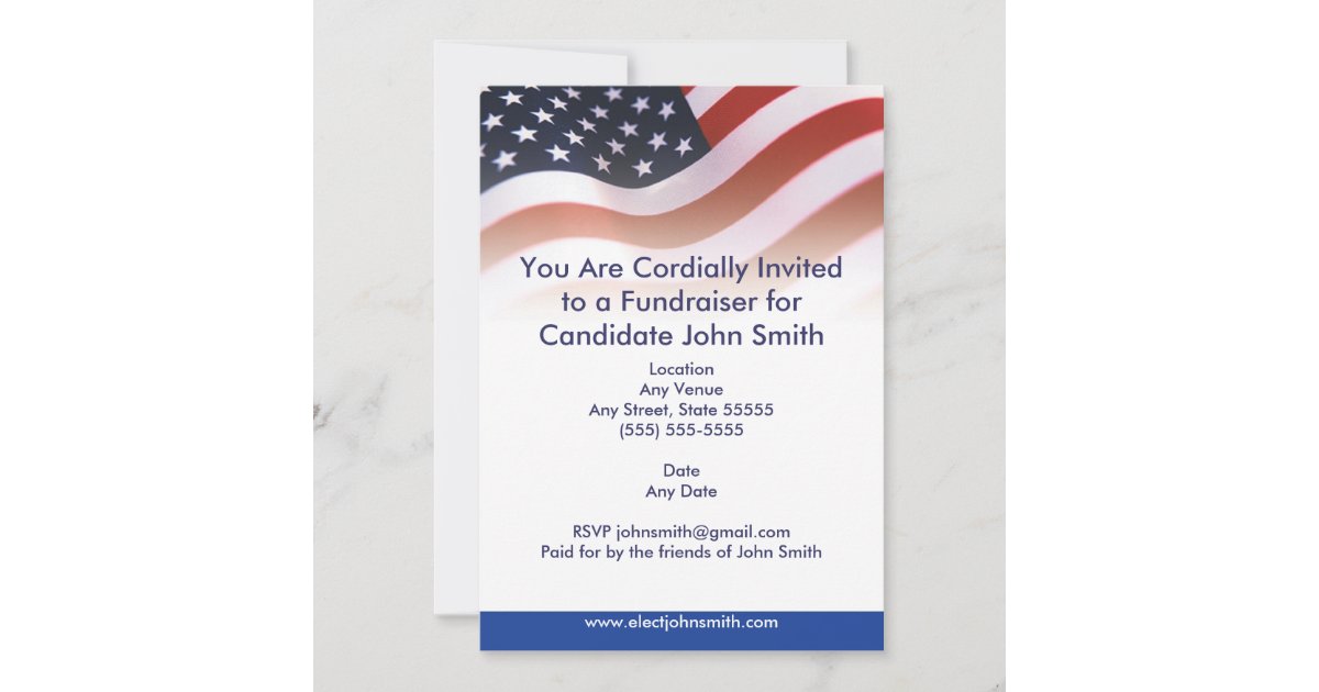 Flag Political Invitation | Zazzle
