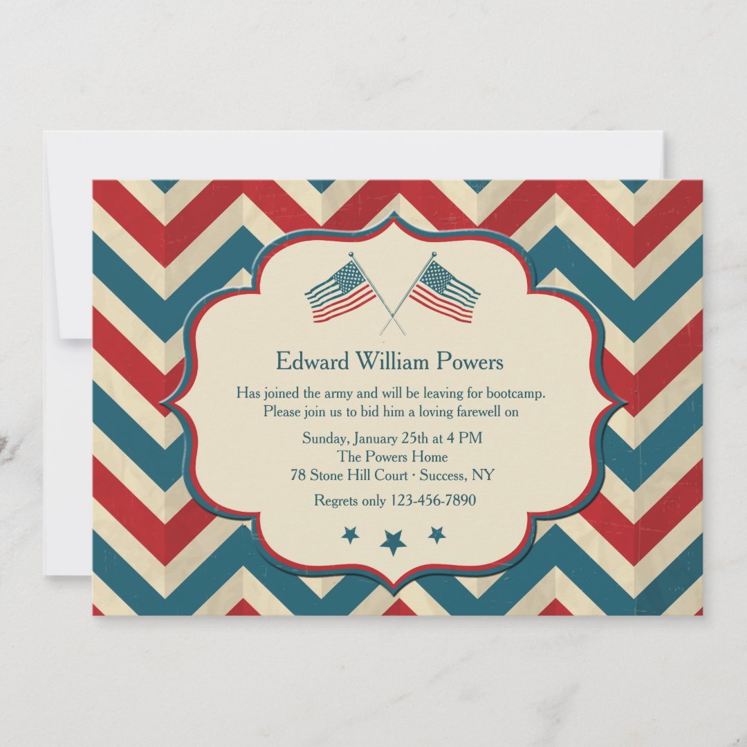 Flag Waving Colors Invitation | Zazzle