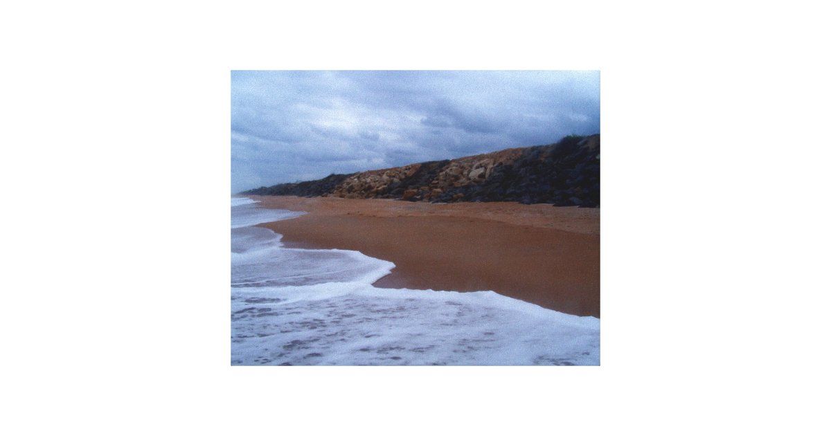 Flagler Beach Shoreline Canvas Print | Zazzle