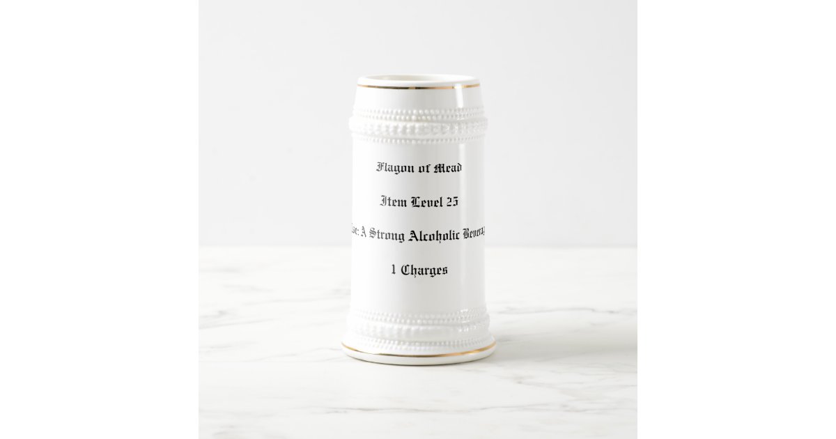 Flagon of Mead Beer Stein | Zazzle