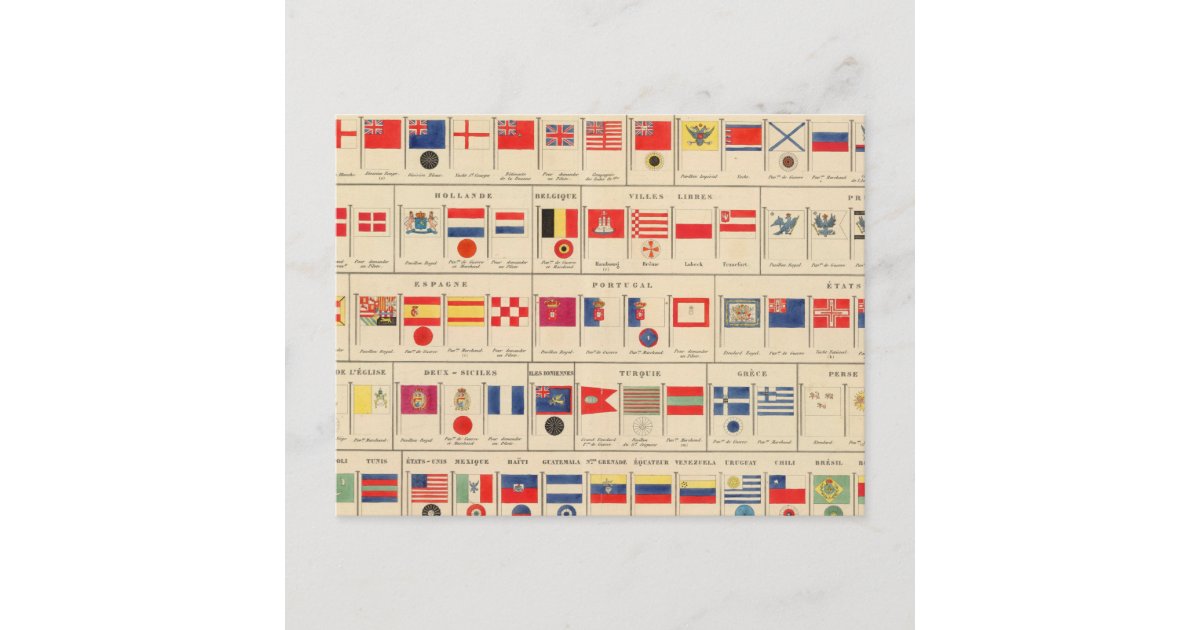 Flags, Badges Postcard | Zazzle