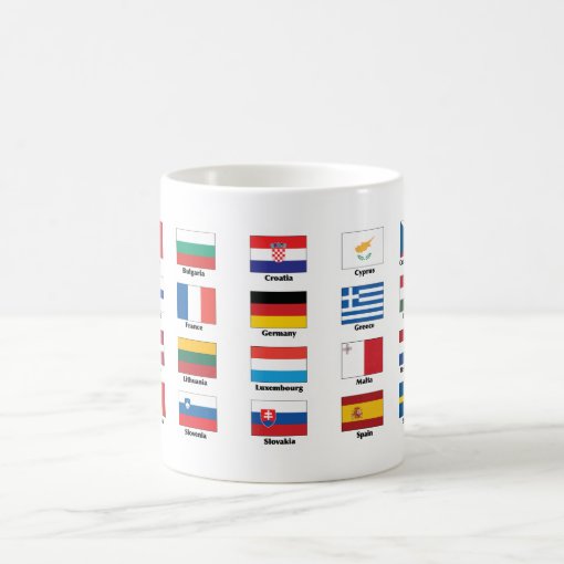 Flags of 28 European Union EU nations - no Brexit Coffee Mug | Zazzle