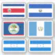 Flags of Central America Sticker | Zazzle