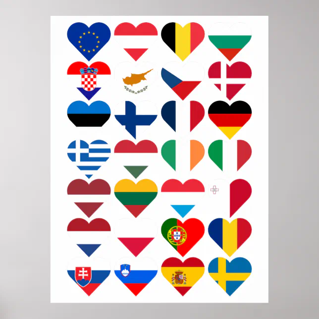 Flags of the European Union Postcard Poster | Zazzle