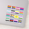 Flags Of The Pride Movement LGBTQ Sticker Pack | Zazzle
