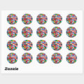 Flags of the World Classic Round Sticker | Zazzle