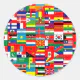 FLAGS OF THE WORLD CLASSIC ROUND STICKER | Zazzle