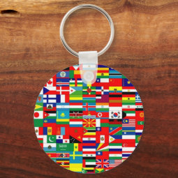 FLAGS OF THE WORLD KEYCHAIN | Zazzle