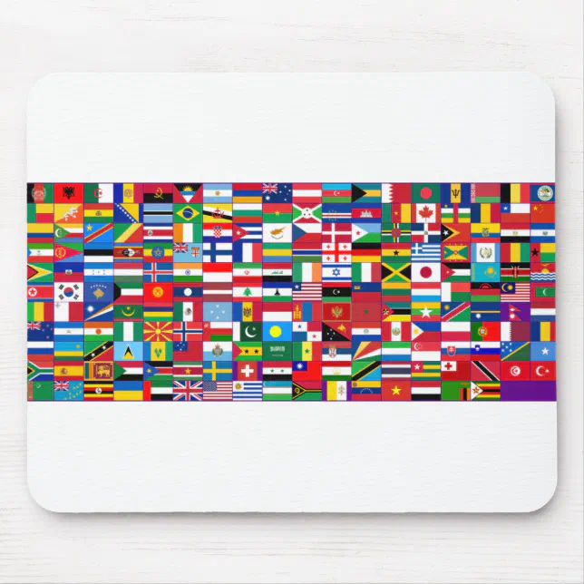 Flags of the World Mouse Pad | Zazzle