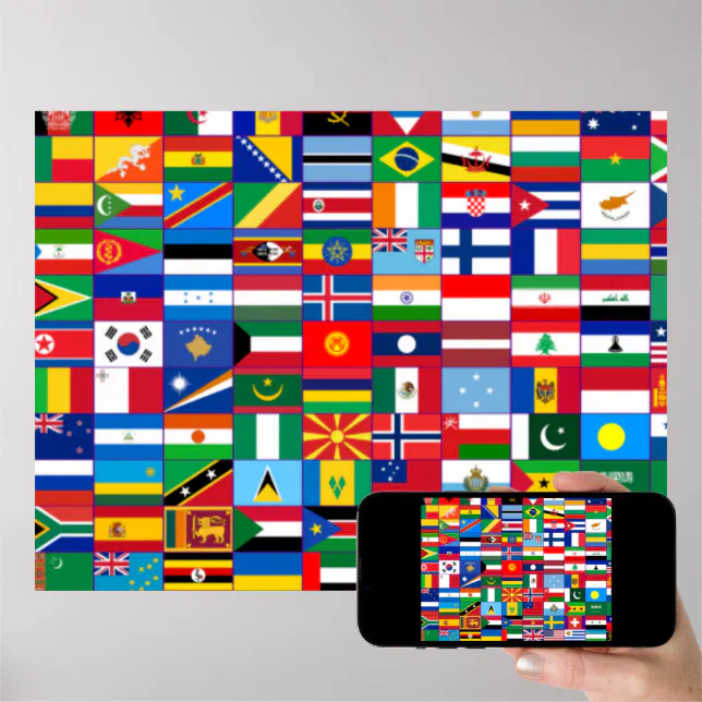 Flags of the World Poster | Zazzle
