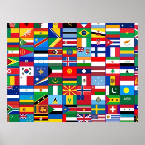 Flags of the World Poster | Zazzle