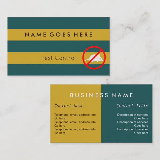 "Flags" Pest Control Business Cards | Zazzle
