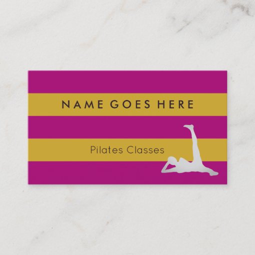 "Flags" Pilates Business Cards | Zazzle