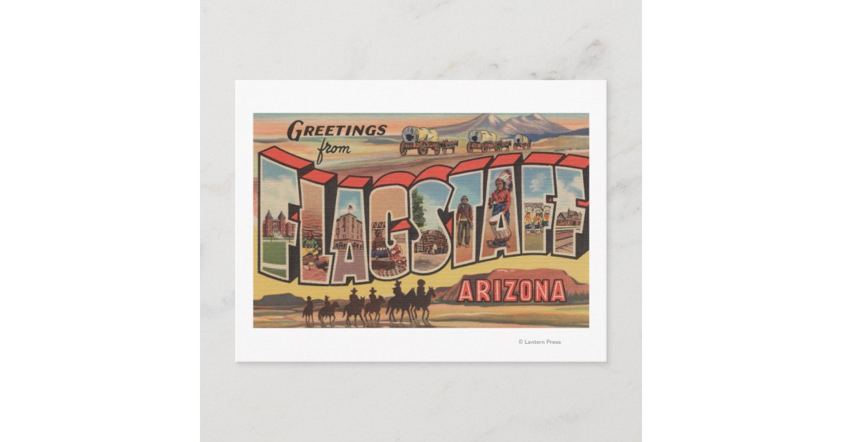 Flagstaff, Arizona - Large Letter Scenes Postcard | Zazzle