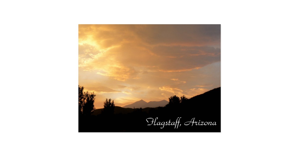 Flagstaff Sunset Postcard | Zazzle.com
