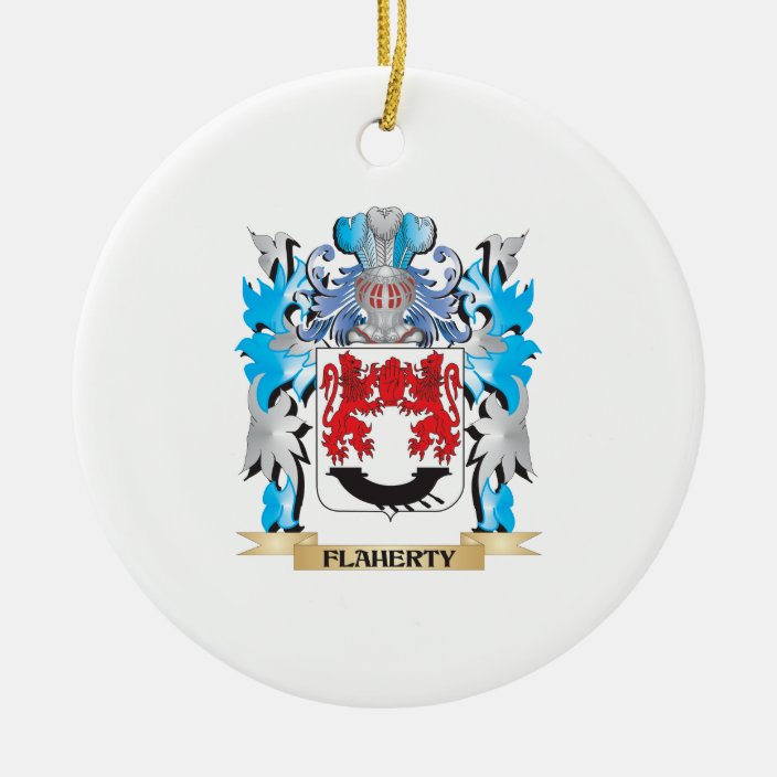 Flaherty Coat of Arms - Family Crest Ceramic Ornament | Zazzle.com