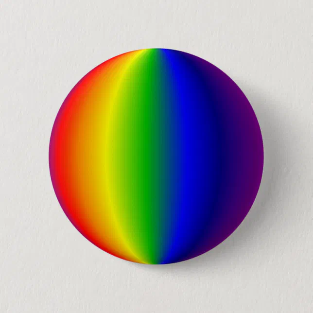 Flair - Spherical Rainbow Button | Zazzle