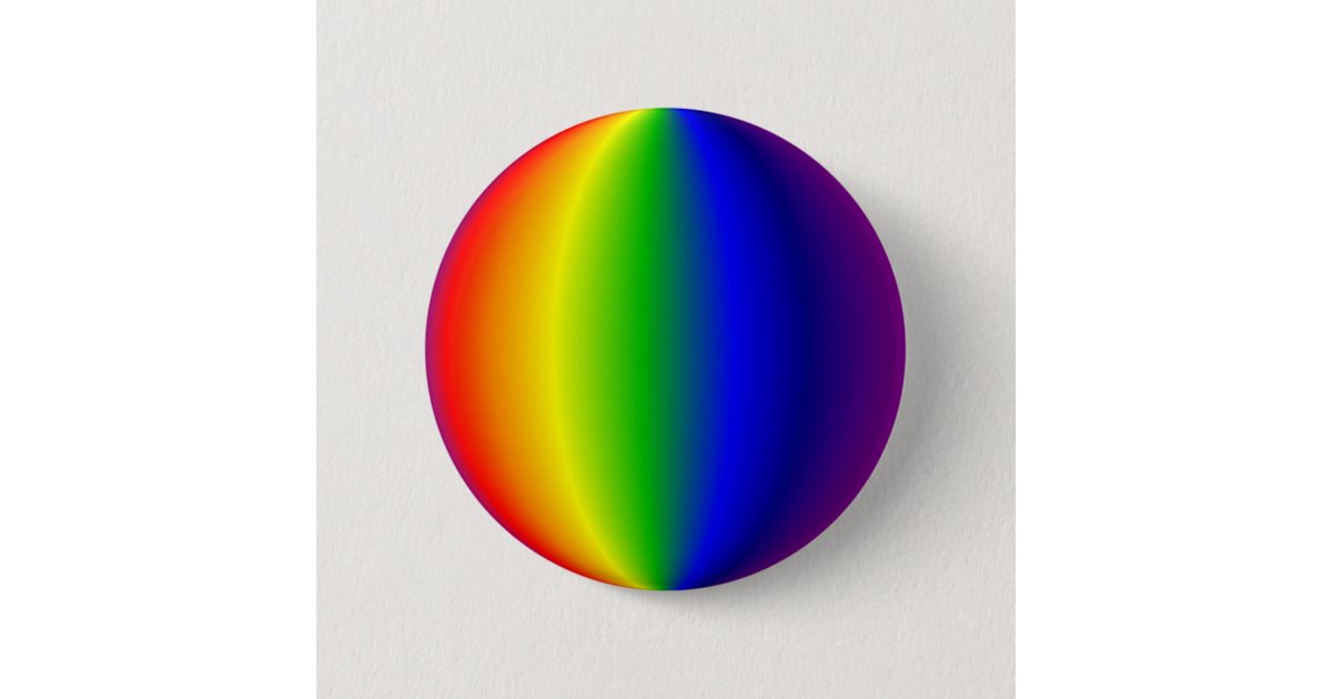 Flair - Spherical Rainbow Button | Zazzle