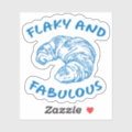 Flaky and Fabulous French Parisian Croissant Sticker | Zazzle