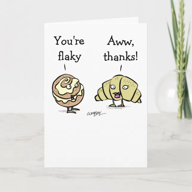 Flaky Friends Card | Zazzle