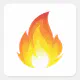 Flame Emoji Sticker | Zazzle
