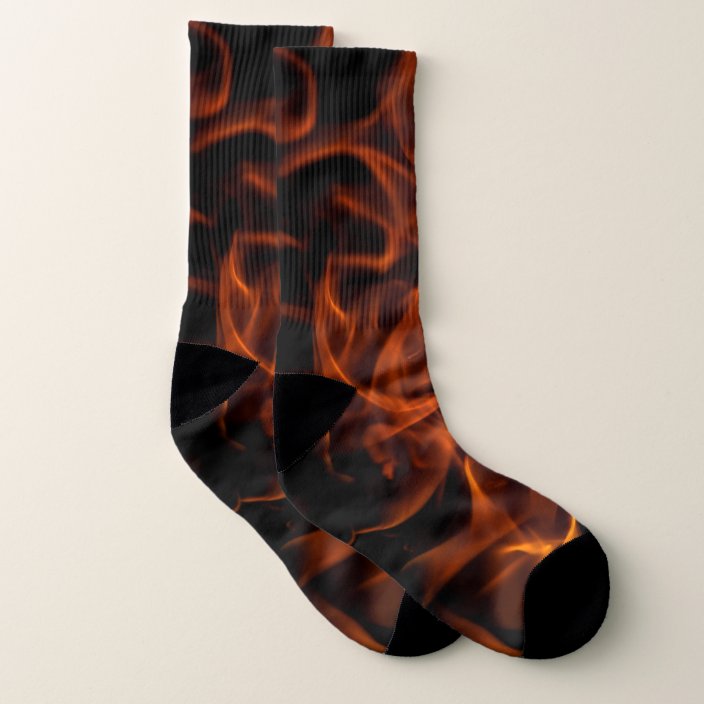Flame Of Fire Ball Collection All-Over-Print Socks | Zazzle.com