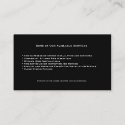 Flame Shield Fire Protection Business Card | Zazzle