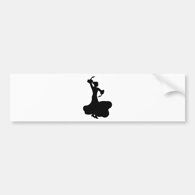 Flamenco Dancer Bumper Sticker | Zazzle