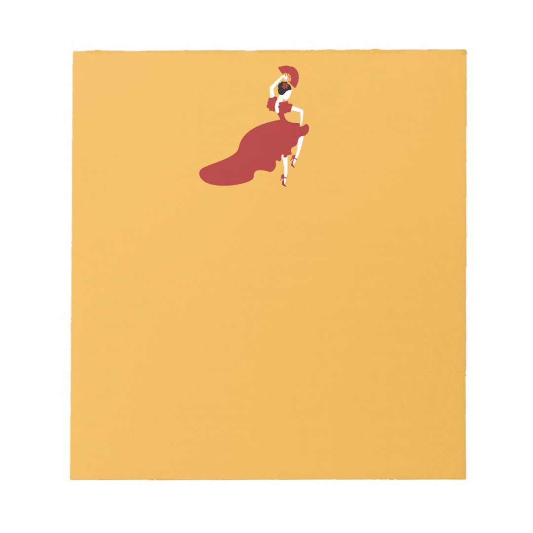 Flamenco Dancer Notepad | Zazzle