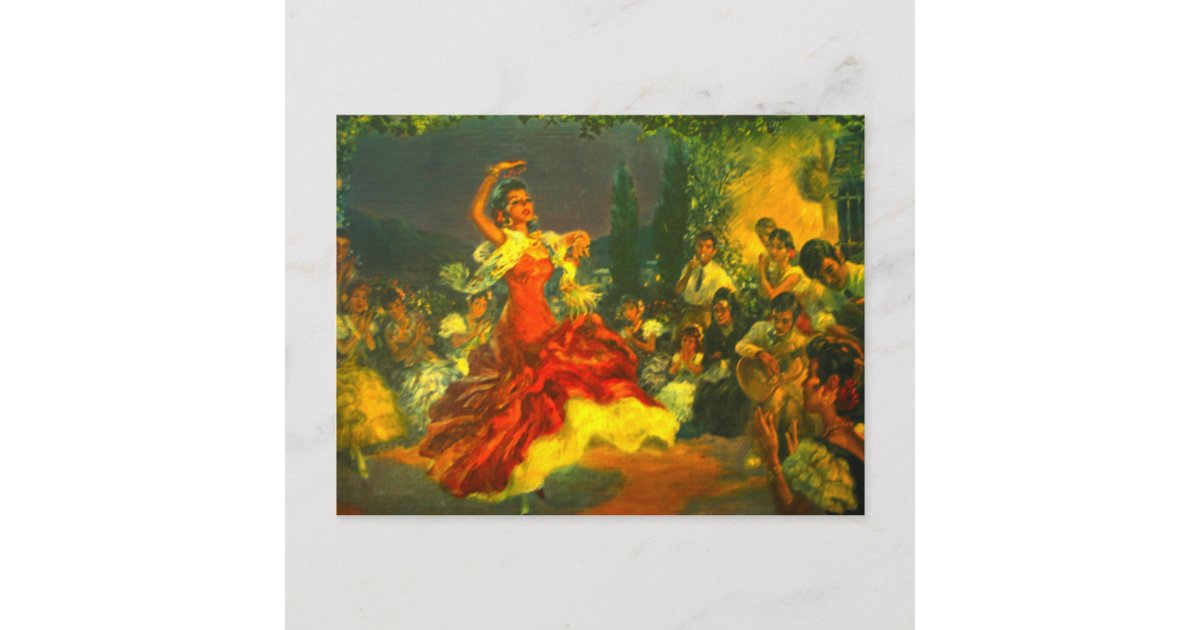 Flamenco Dancer Postcard | Zazzle
