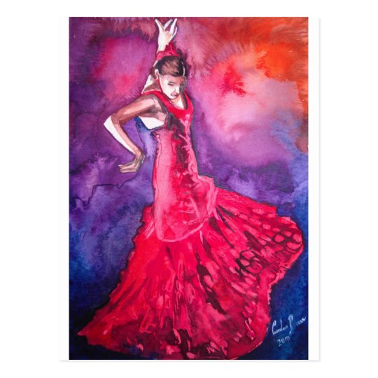 FLAMENCO DANCER POSTCARD | Zazzle.com