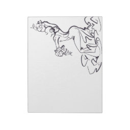 Flamenco dancer sketches notepad | Zazzle