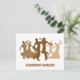 Flamenco Dancers Illustration Postcard | Zazzle
