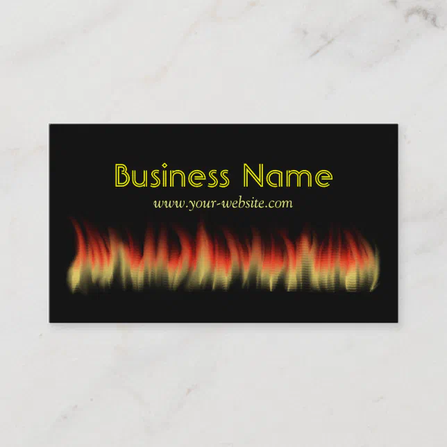 Flames Business Card | Zazzle