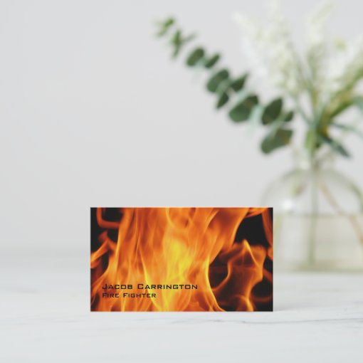 Flames Business Card | Zazzle